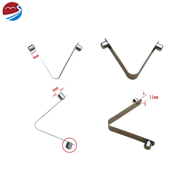 Stainless Steel V Shaped Flat Metal Lock Spring Clips