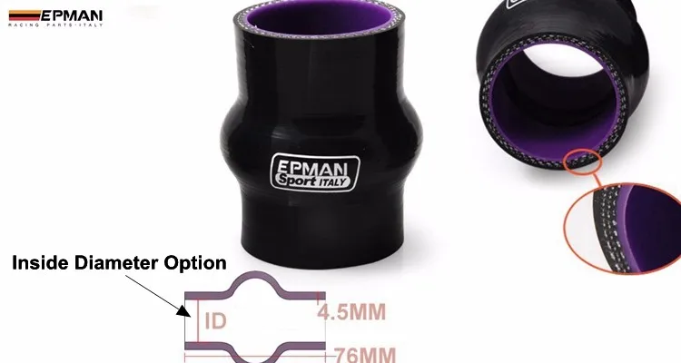Epman Silicone Hose Straight Hump Intercooler Pipe Turbo Straight ...