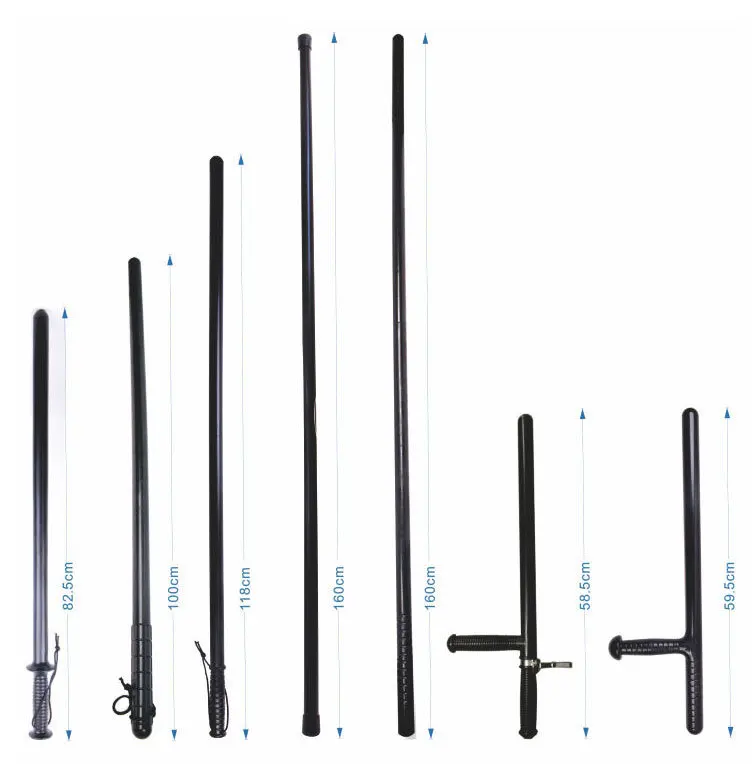 60cm Baton Police Anti Riot Baton Tonfa Baton Abs/pp/pc Material ...