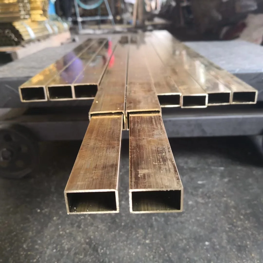 C27000 Hard Drawn Square Rectangle Brass Alloy Cuzn37 Cuzn40 Brass Pipe ...