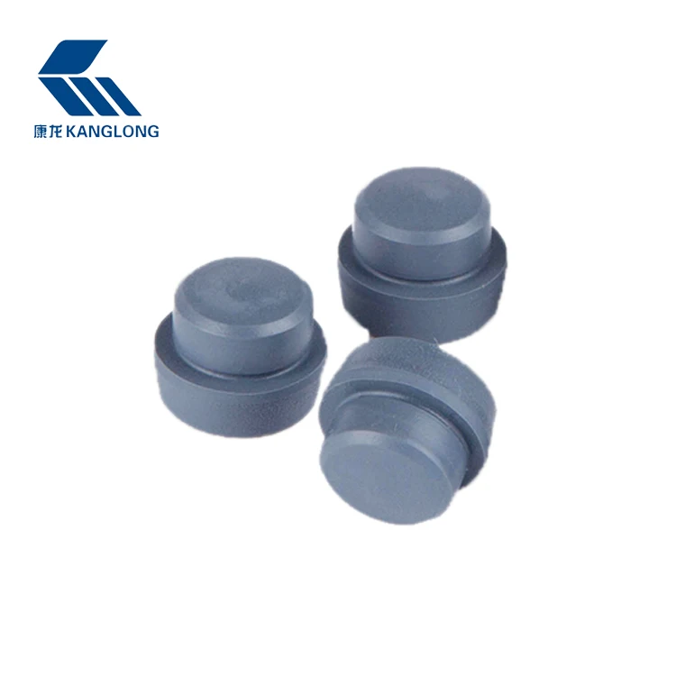 High Quality Rubber Test Caps for Lab Sealing - 14mm Grey