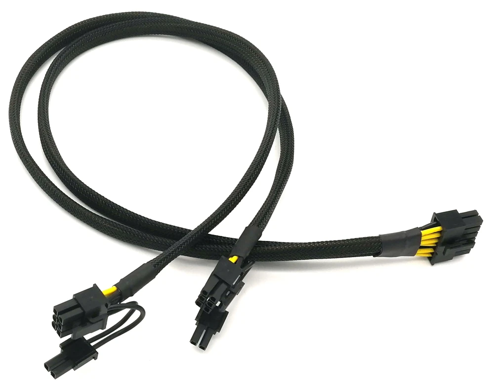 Negro de manga larga 12Pin a 8Pin EPS 12 V Modular Cable de ...