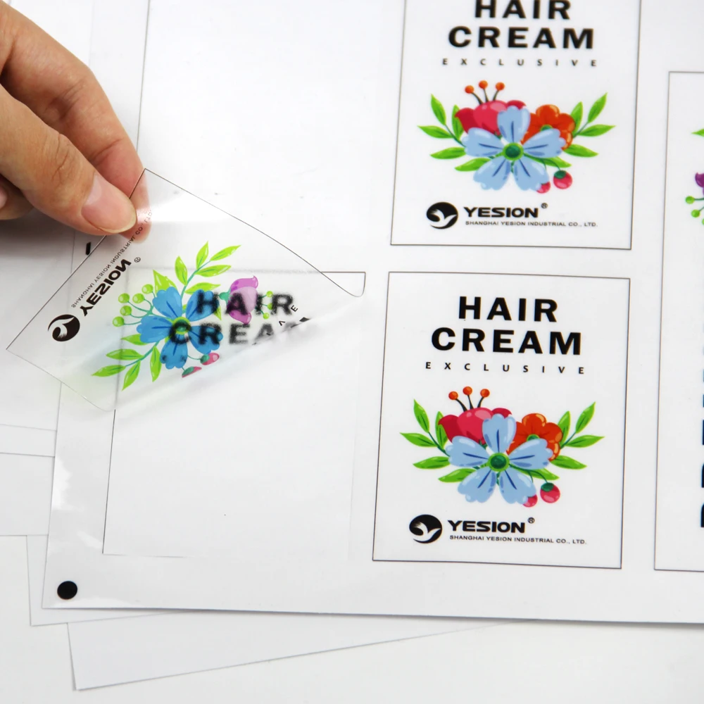 Transparent Vinyl Inkjet Sticker For Label Glossy Pp Sticker Waterproof ...