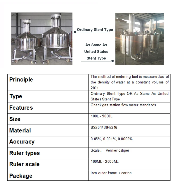 Calibration Measures 50l Tank Prover 10l 20l Measuring Can Used For ...