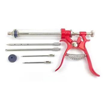 Bbq Meat Marinade Injector Gun Kit With Case,2 Oz Large Capacity Barrel ...