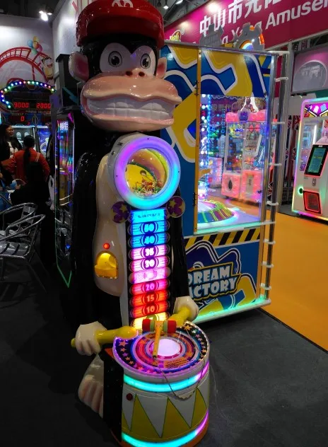 Hotselling Coin Operated Hit Monkey Hammer Amusement Redemption Lottery ...