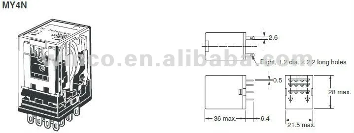 범용 전원 릴레이 My4n 4 극 48vac - Buy 전원 릴레이 My4n,Omron 릴레이 My4n,전원 릴레이 48v ...
