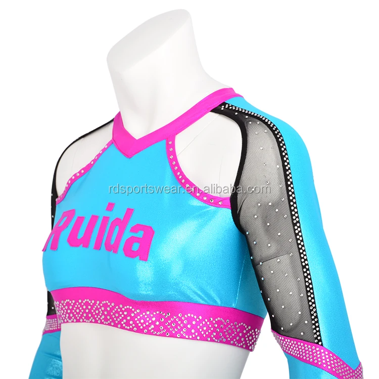Customized Mystique Fabric Crop Top With Legging Cheer Cheerleading ...