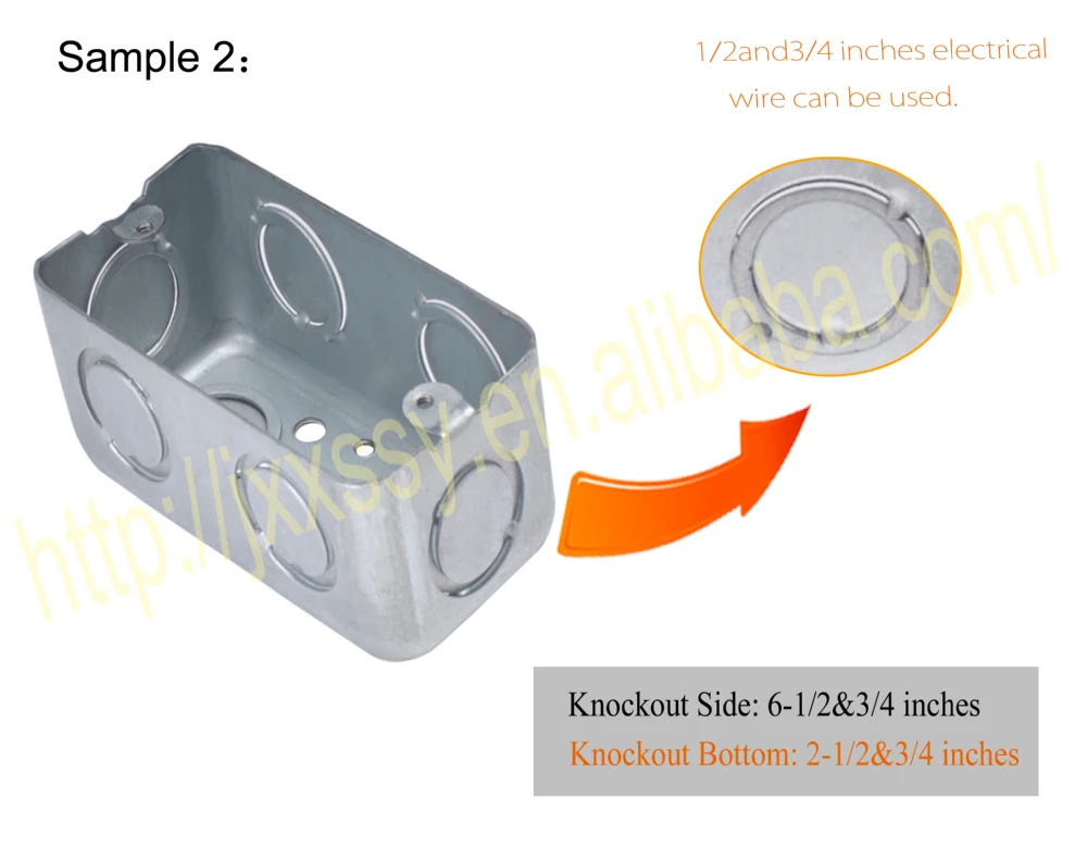 2*4 Outdoor Galvanized Steel Coaxial Cable Junction Box For South ...