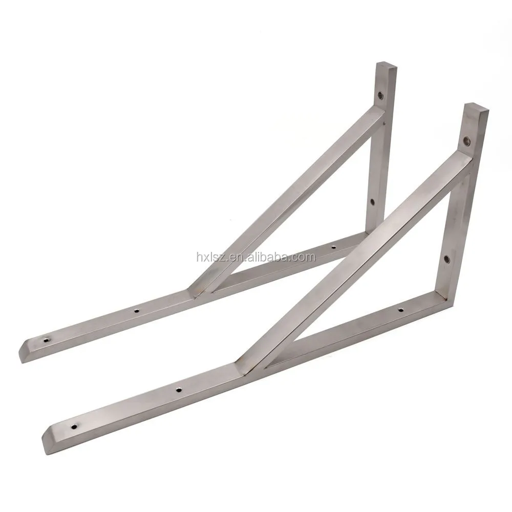 Stainless Steel Square Tube Wall Shelf Bracket From China Manufacture ...
