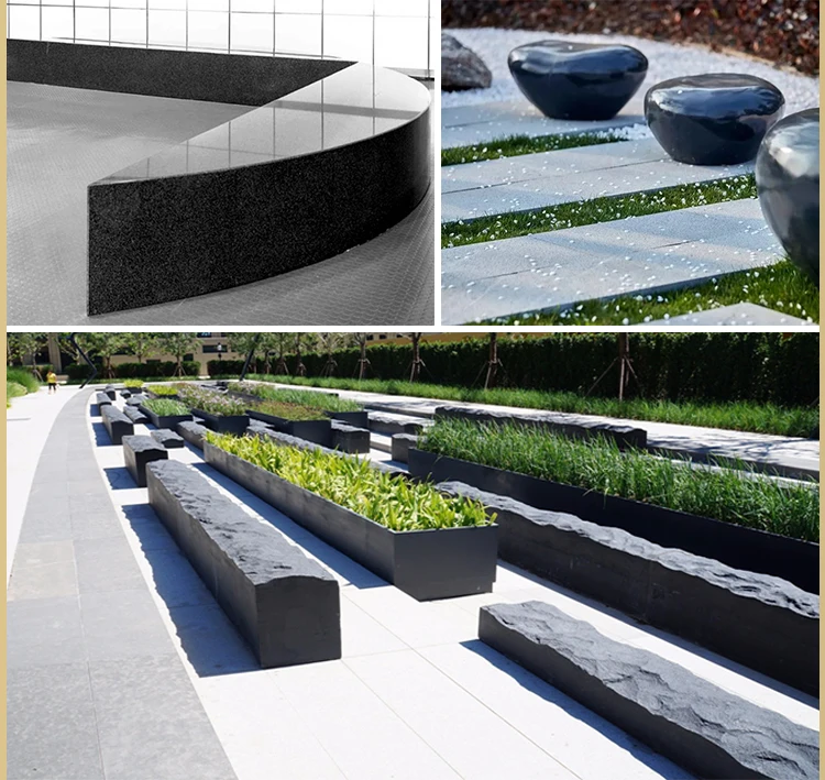 Black Granite Landscape Stone Bench - Buy Stone Bench,Landscape Stone ...