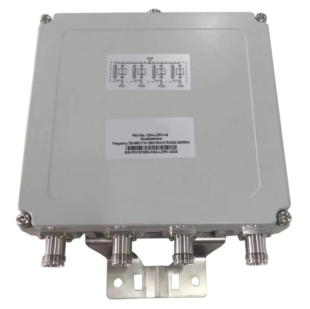 Quad Band Combiner Multiplexer - 790-960mhz to 2490-2690mhz