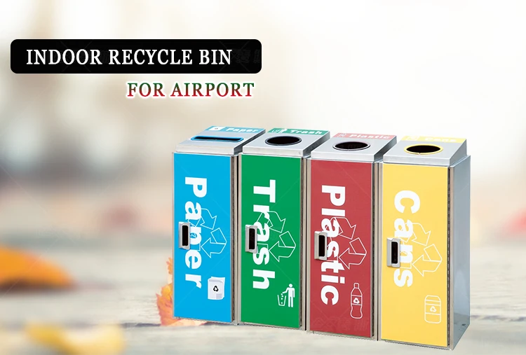 Museum Multi-Open Segregation Waste Bin - Recycling Bins