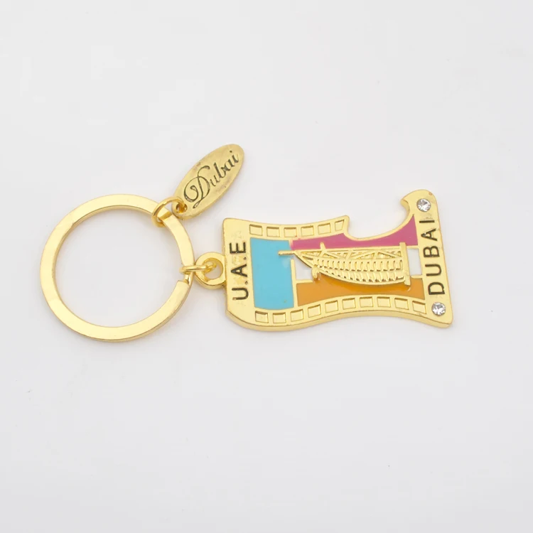 Custom Gold Burj Al Arab Dubai Keychain Uae Icons Souvenir - Buy Burj ...