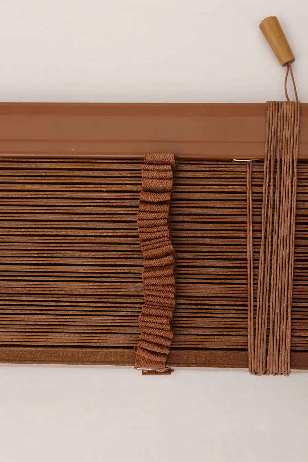 Ladder String Fashionable Customized Motorized 35mm Slats Wooden Blinds ...