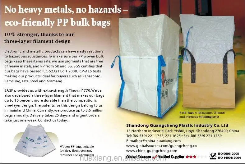 High Uv Treated Bulk Bag Sun Proof Flecon Black Bag - Buy Black Jumbo ...