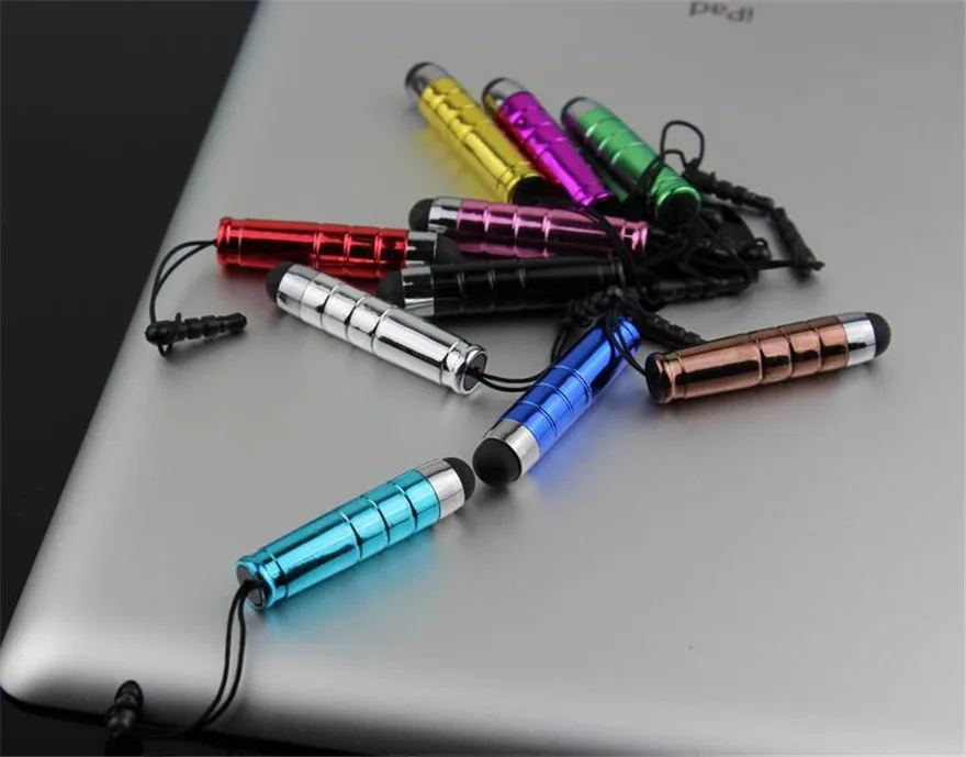 Plastic Bullet Shaped Capacitive Stylus Touch Screen Pen With Strip ...