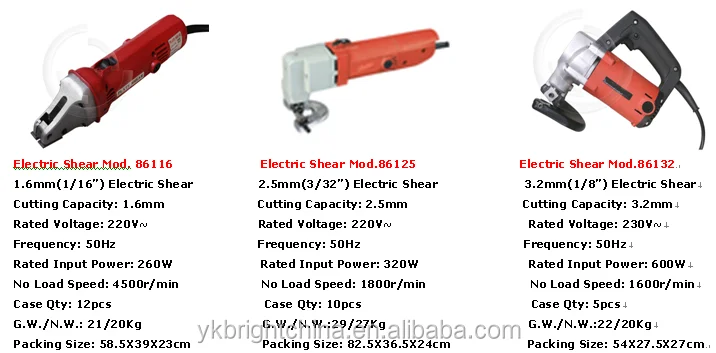 Electric Aviation Sheet Metal Shears - Precision Cutting