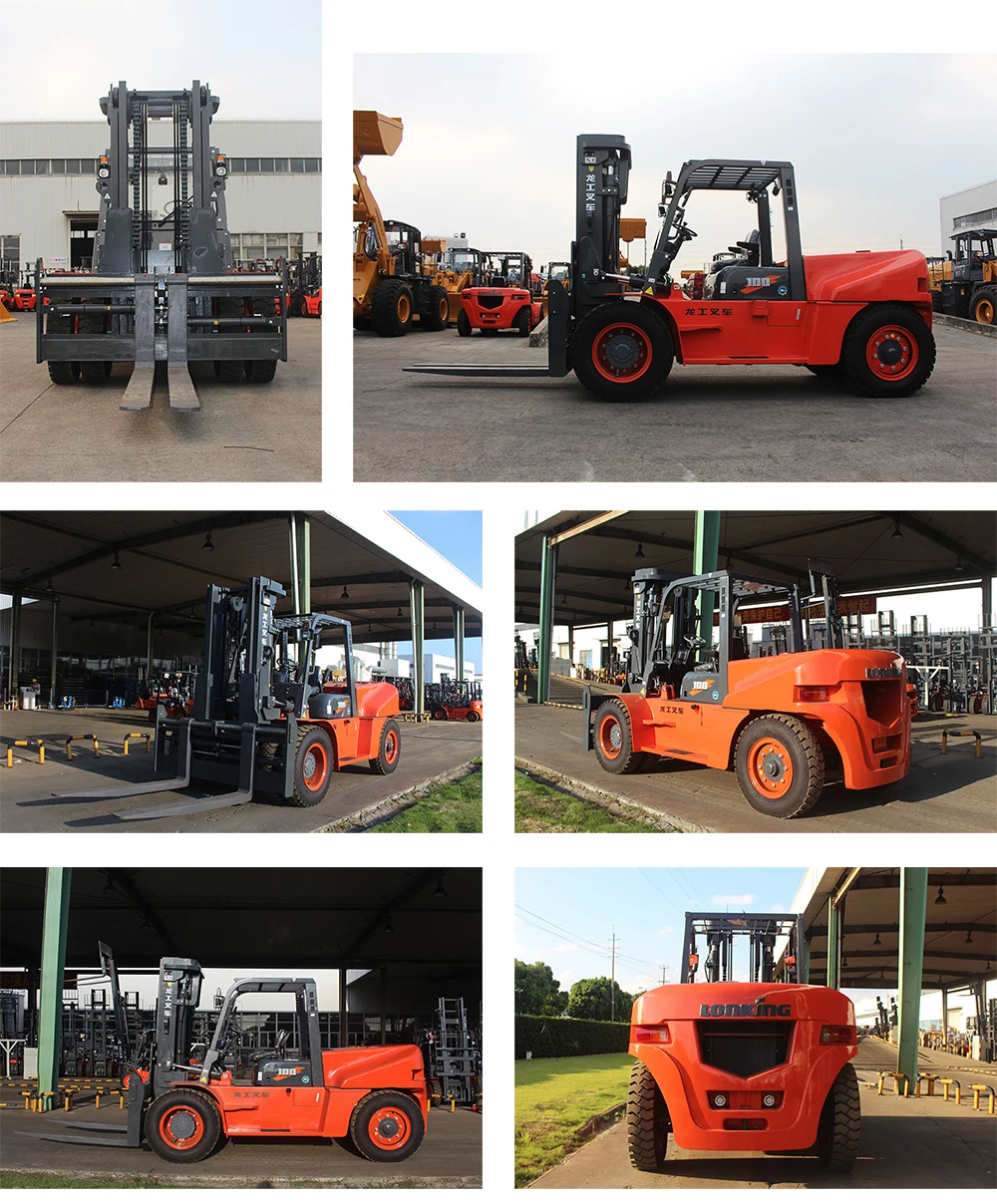 Chinese Famous Forklift 10 Ton Outdoor Balance Weight Type Diesel ...