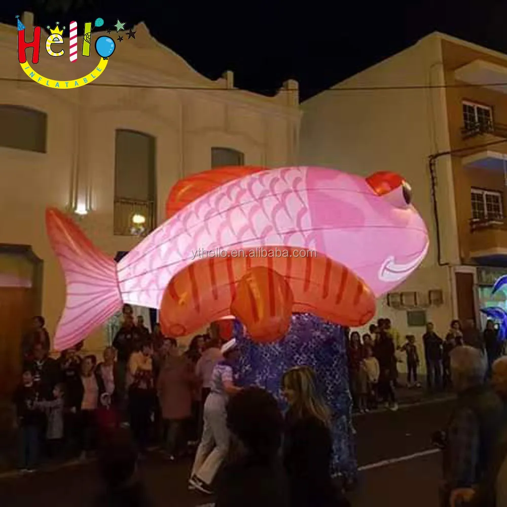 Outdoors Street Parade Inflatable Fish Puppet Costume - Buy Inflatable ...