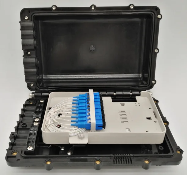 Abs Pc Waterproof Ip 65 Aerial Horizontal Fiber Optic Junction Box For ...