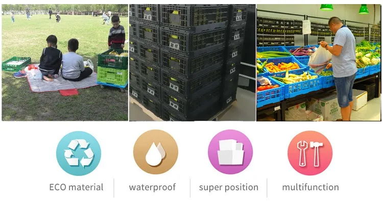 Perforated Plastic Container Crates for Fruits & Veggies