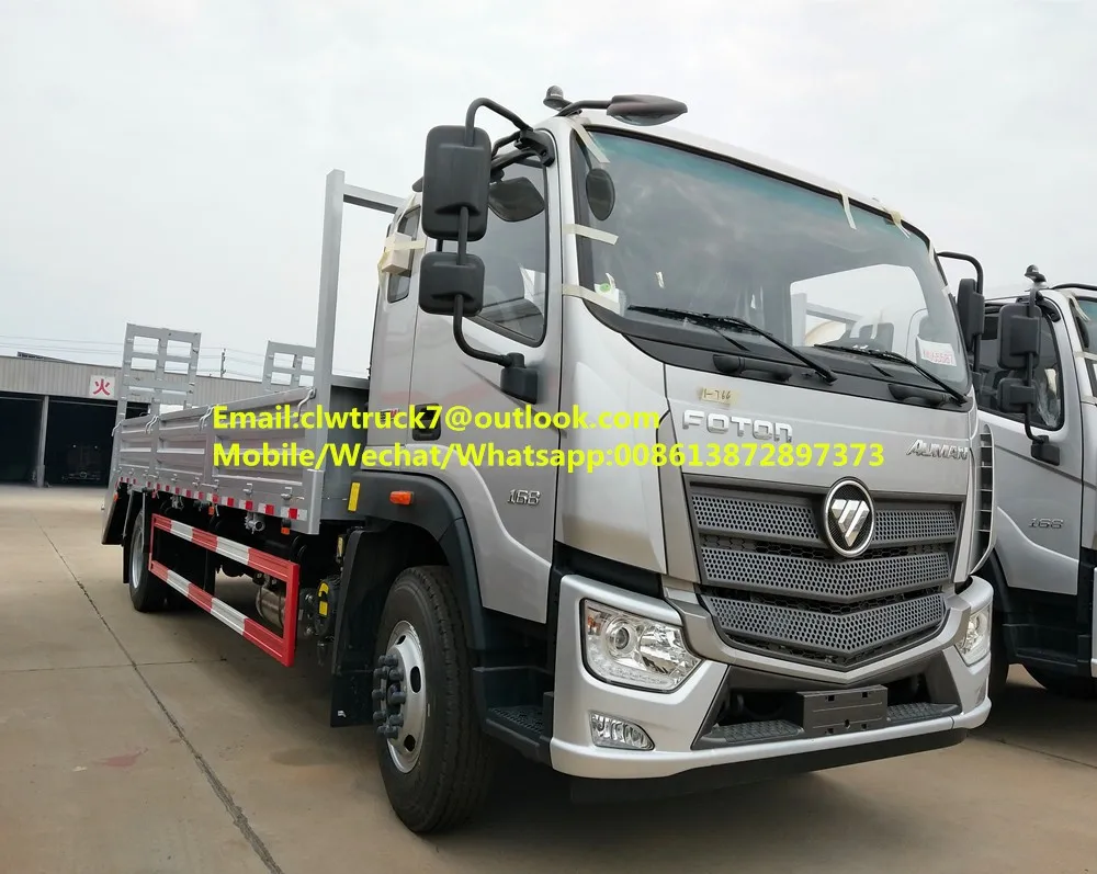 Reinforced 10ton Cargo Truck with Rear Hydraulic Ladder