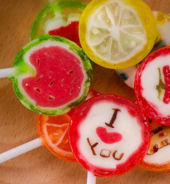 Commercial Fruit Candy Slicer Cutter/flat Lollipop Cutting Machine ...