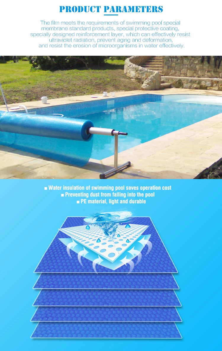 Heat Waterproof Thermal Foam Swimming Pool PVC Cover