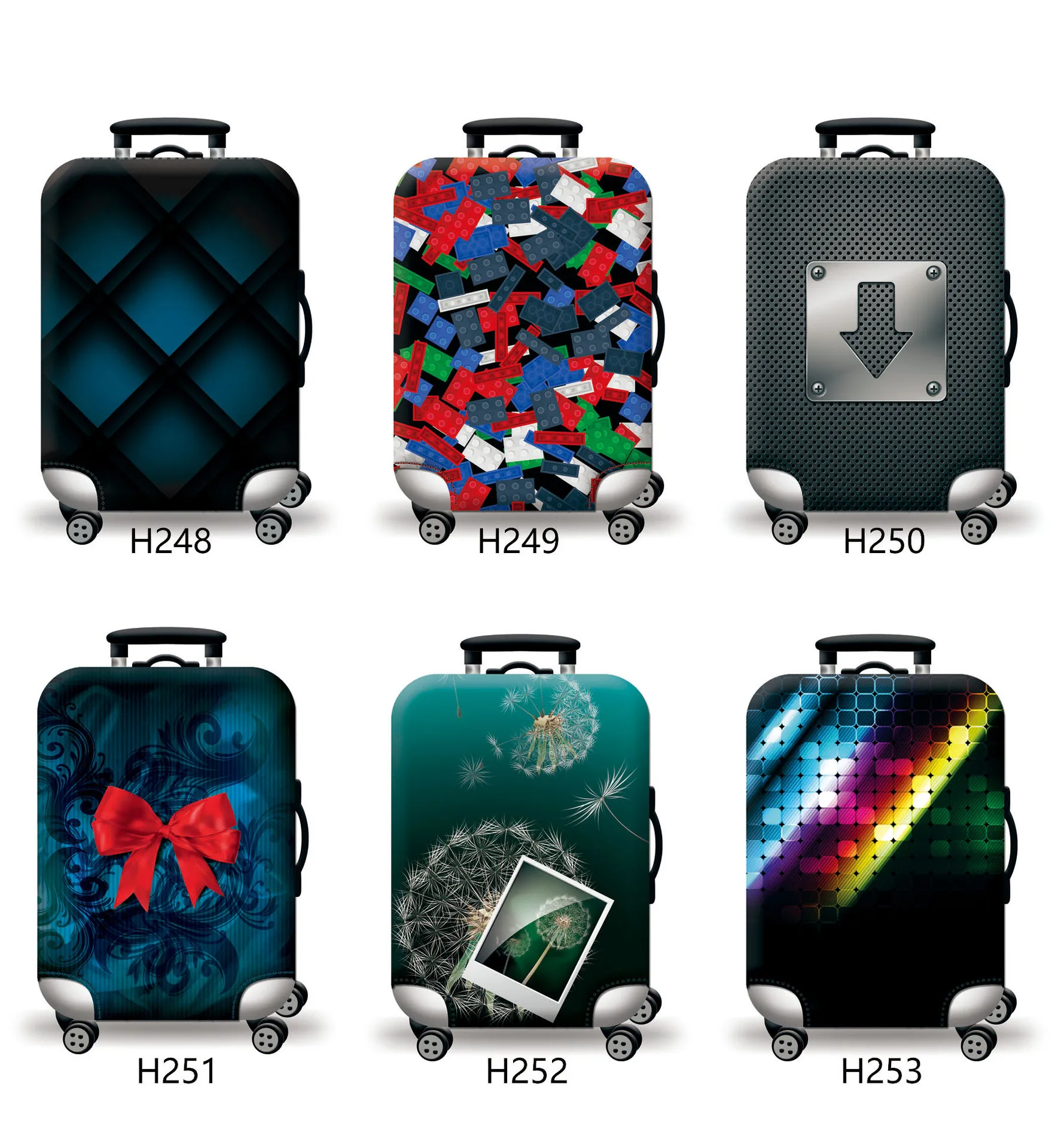 Travel Protecting Diy Suitcase Elastic Spandex Luggage Dust Cover - Buy ...