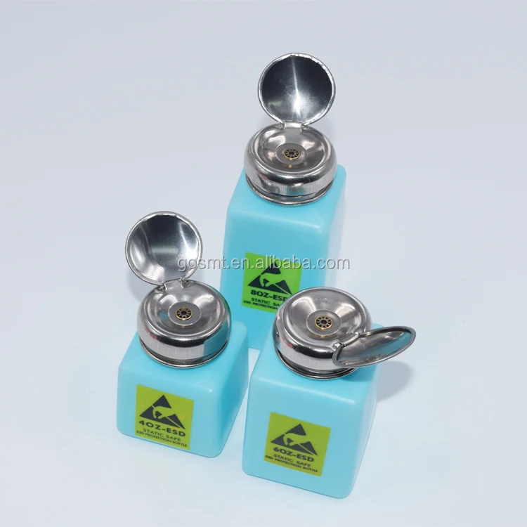 Permanent Liquid ESD Solvent Dispenser Anti-Static Alcohol Bottle ESD ...