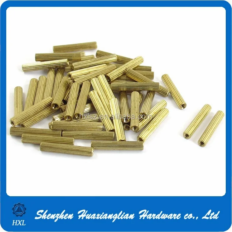 M4 M6 M10 Female Threaded Standoff Round Standoff Gold Brass Round ...