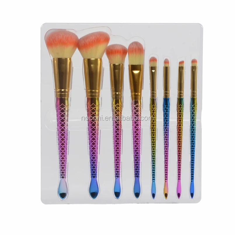 Free Sample Makeup Brush Packaging Gift Box With 8pcs Makeup Brush Set ...