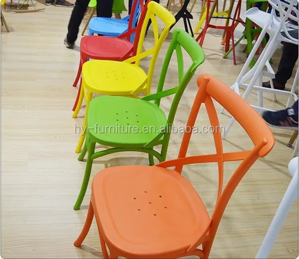 High Quality New Design Black Pp Plastic Cross Back Dining Chairs,X ...