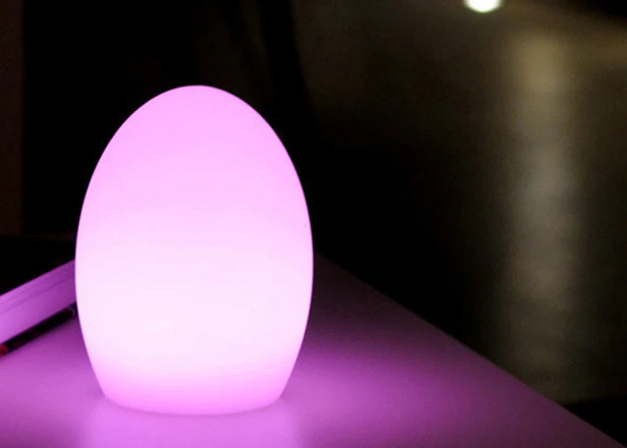 Led Egg Shaped Table Lamp Glowing Led For Hotel/restaurant/shops - Buy ...
