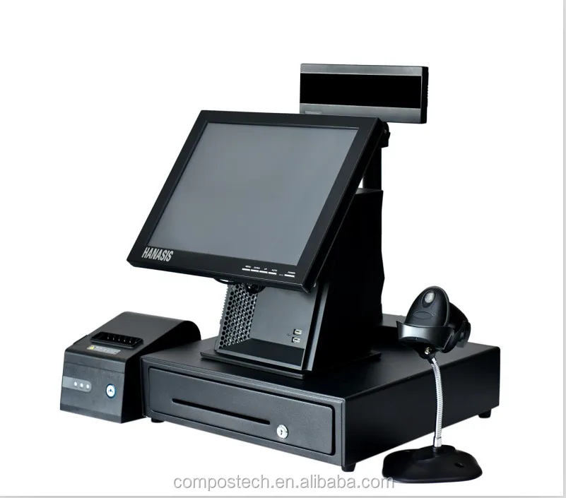 15' Touch Screen Restaurant Pos System/cash Register/cashier Solution ...
