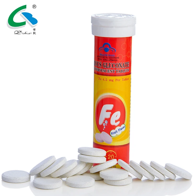 Mejor hierro Tablet marca tableta efervescente con ISO/GMP certificada ...