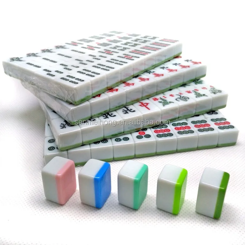Ivory 2.0cm Mini 144 Mahjong Tiles Set Chinese Traditional Mahjong Set ...