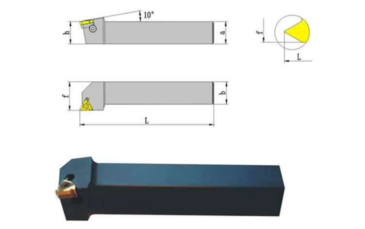 Lathe Tools Indexable Cnc Lathe Internal / External Threading Insert ...