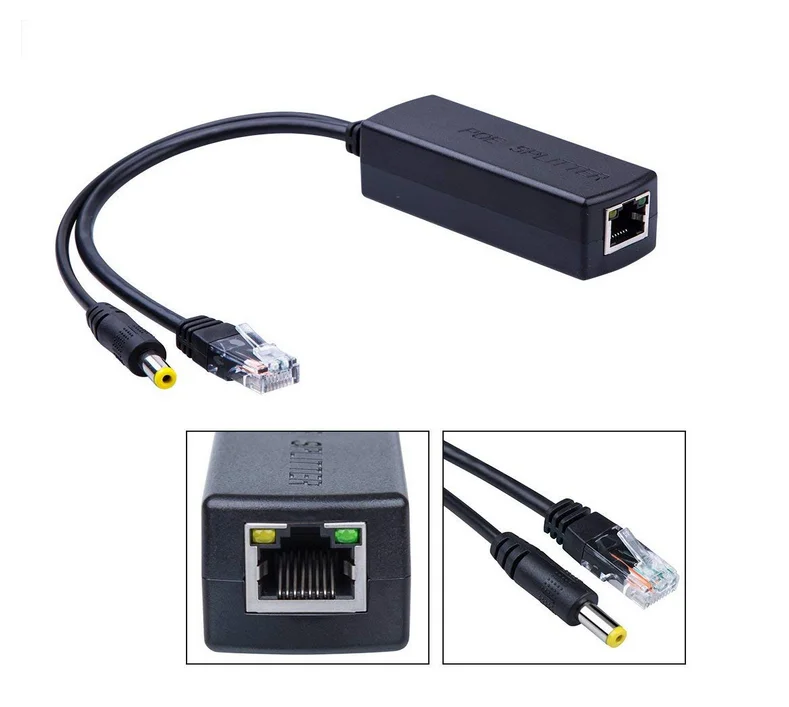 Energía Sobre Ethernet Poe Splitter Adaptador De Poe Con Fecha Tasa De ...