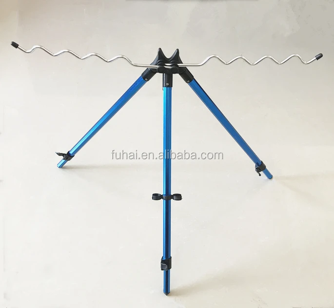 Outdoor Fishing Rod Telescopic Support 9 Rods Holder Sea Beach Fishing ...