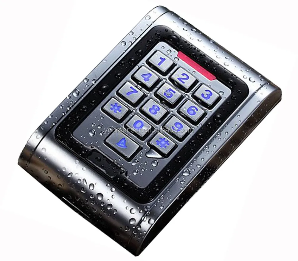 Auto Door Keypad Waterproof IP68 Metal Case RFID 125khz