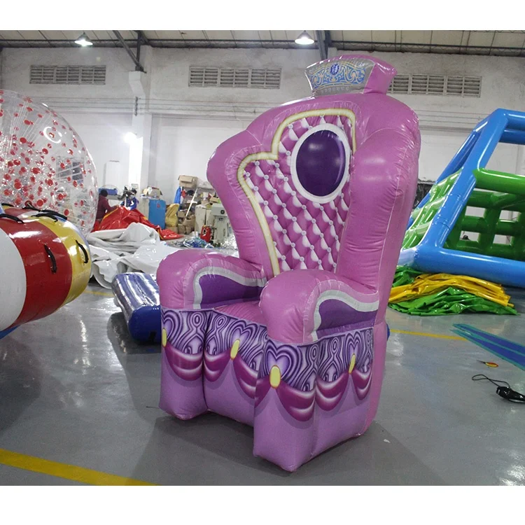 Air Tight Inflatable Throne Chair For Sale Inflatable Princess Throne ...