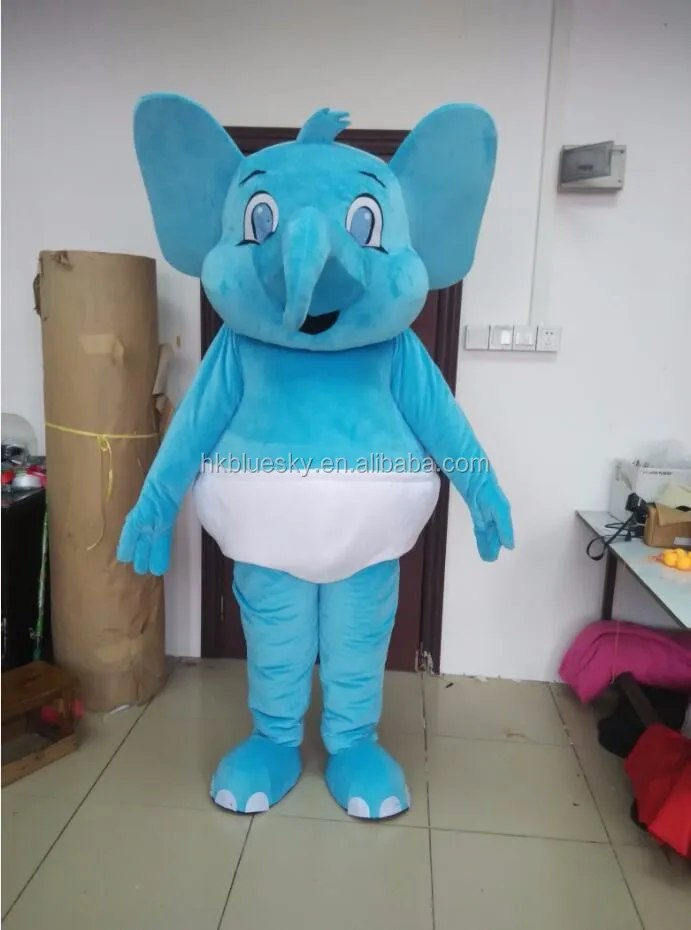 Customized Elephant Character Mascot Custom Elephant Mascot Costume For ...