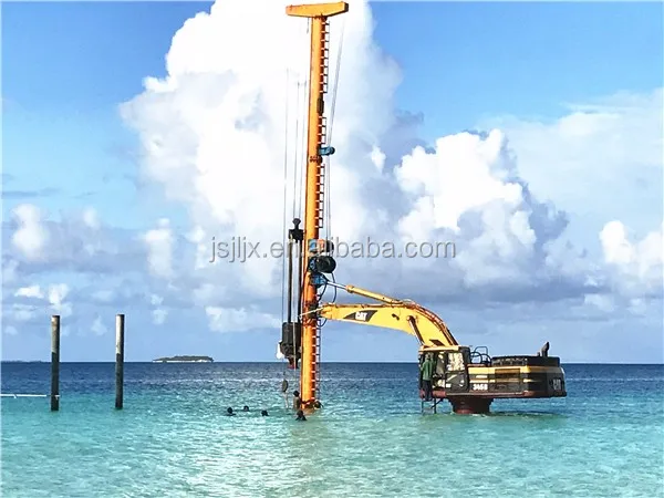Offshore Excavator Mounted Diesel Pile Driver With Diesel Pile Hammer ...