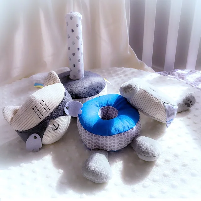 Ring Toy Promotional Raccoon Stacking Soft Plush Toy for Kids| Alibaba.com