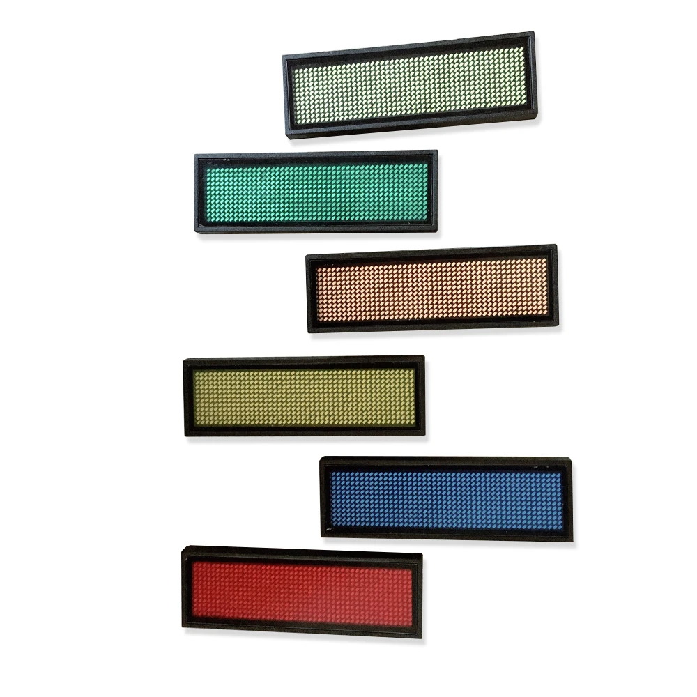 Multi-language Led Name Badge Display/led Name Tag/mini Led Mobile Sign ...