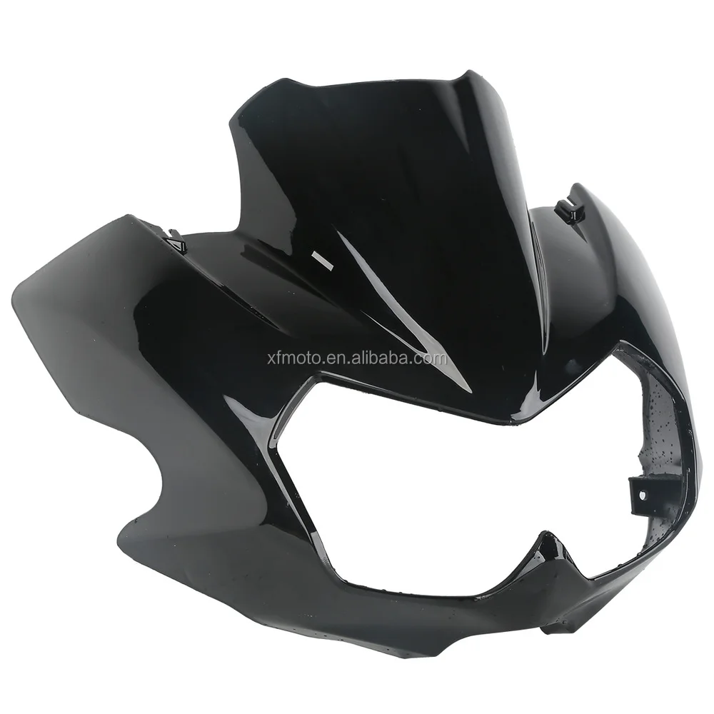 Vivid Black Upper Front Fairing Cockpit Mask For Kawasaki Z750n 2004 ...