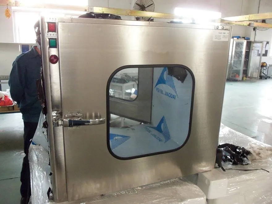 Pass Box with Conveyor Line - Efficient Material Transfer