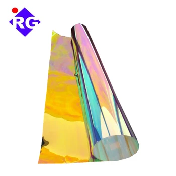 3m Quantity Chill Radiant Film Blue Gold Iridescent Dichroic Window ...